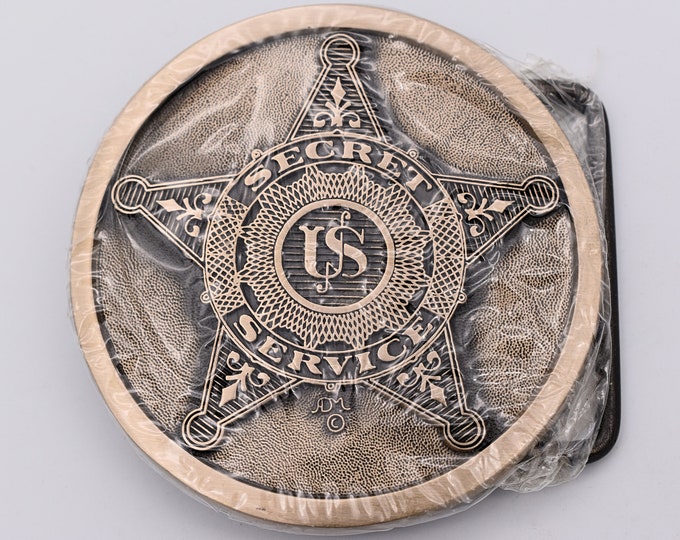 US Secret Service Badge Presidential Guard Solid Brass Vintage Belt ... US Secret Service Badge Presidential Guard Solid Brass Vintage Belt ...