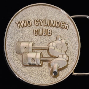 Two Cylinder Club Small Engine Pistons Pewter Vintage Belt Buckle - Etsy