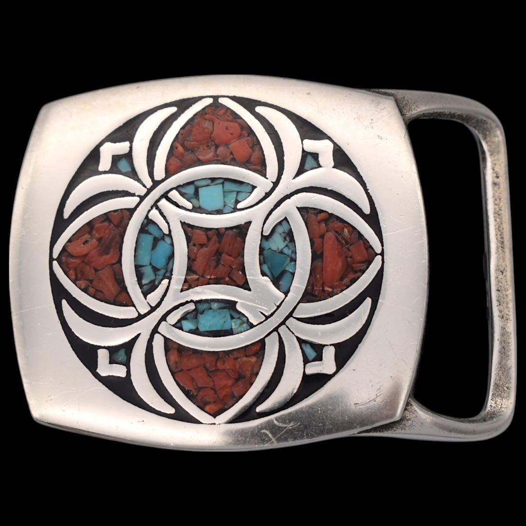 Limited Edition Tech Ether Guild "aurora" German Silver Turquoise Coral ...