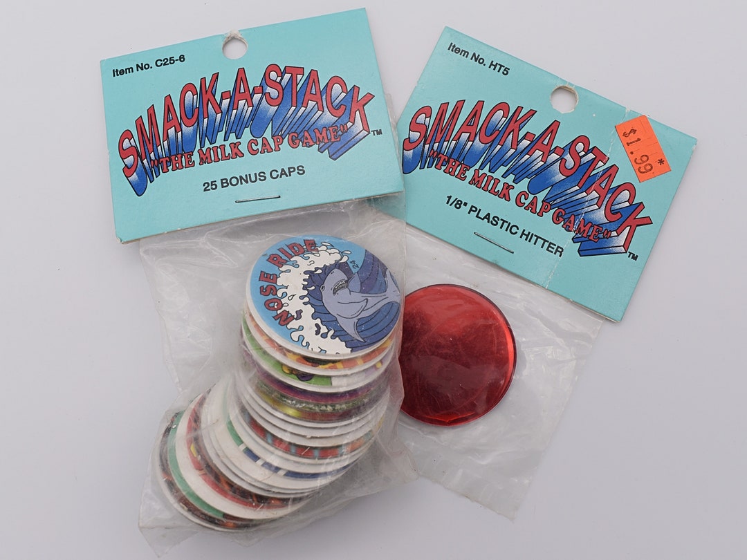 Vintage Milk Caps "smack-a-stack" POG Game Factory Sealed Packs - Etsy