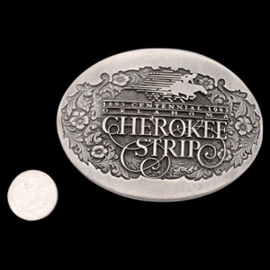 Cherokee Land Run Centennial 1993 Vintage Belt Buckle - Etsy
