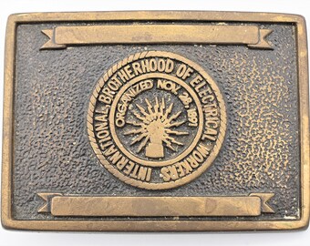 Ibew Belt Buckle - Etsy