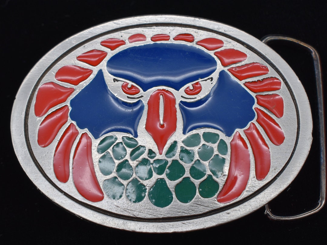 1970s Feathered Hawk Falcon Vintage Belt Buckle - Etsy