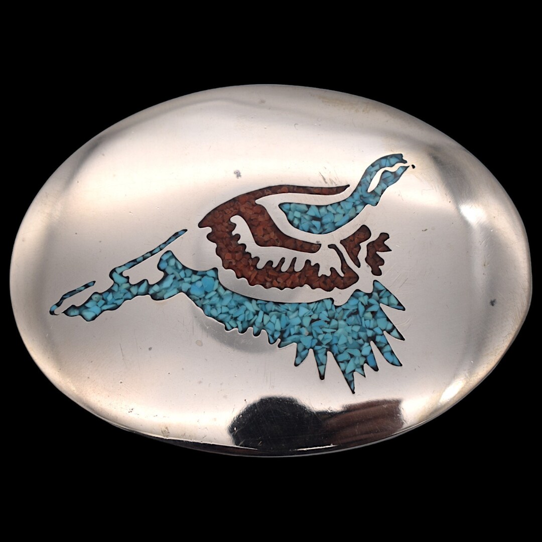 Pheasant Bird Stone Inlays Western Vintage Belt Buckle - Etsy