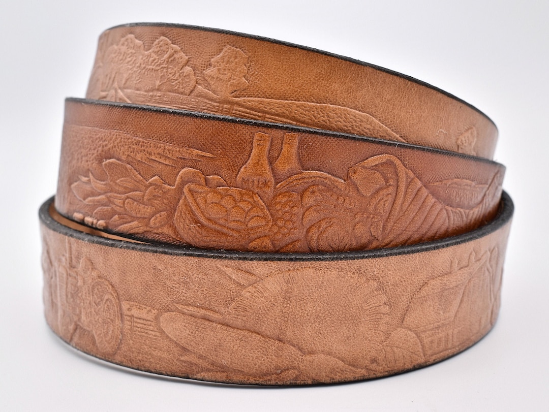 Genuine Leather Handmade Farming Tractor Combine Cornucopia Corn Ear ...