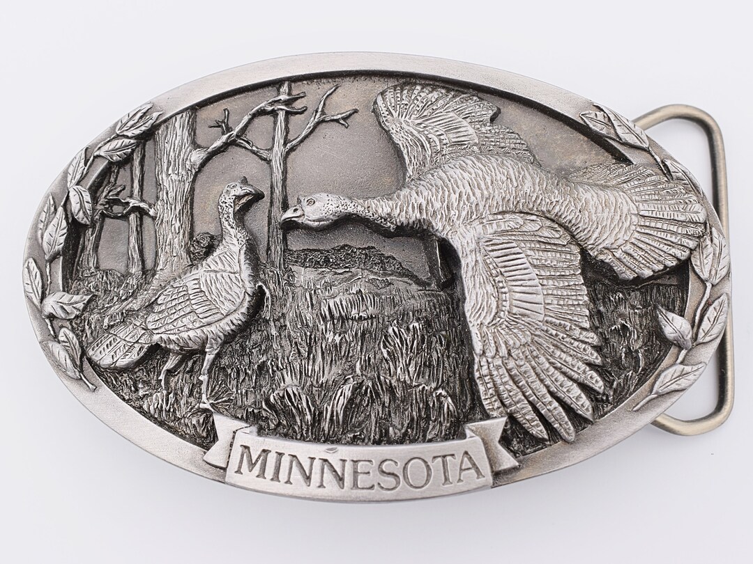 Minnesota Turkey Vintage Belt Buckle - Etsy