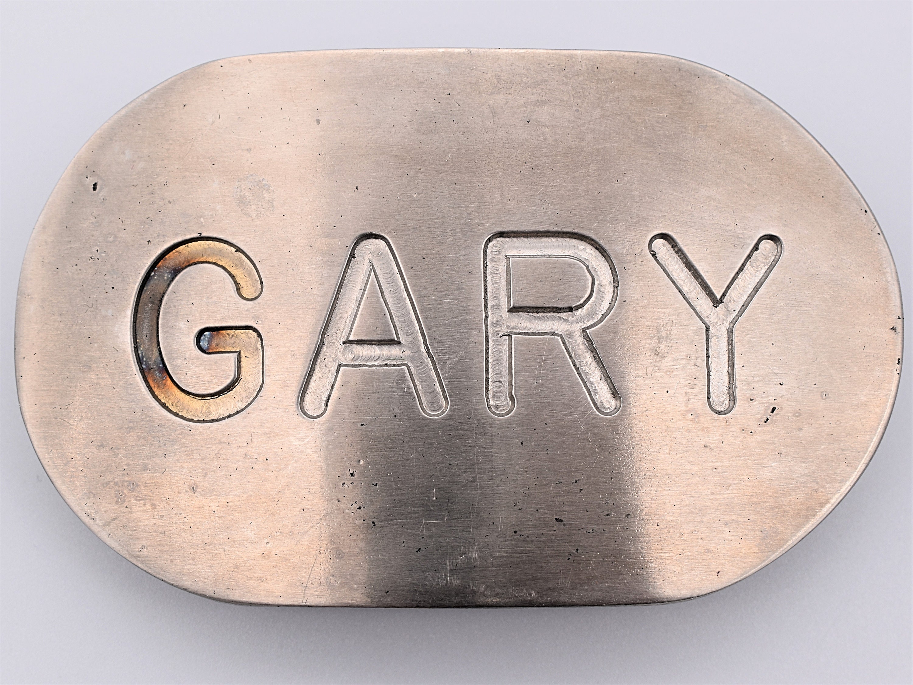 Gary Name Solid Brass Vintage Belt Buckle - Etsy