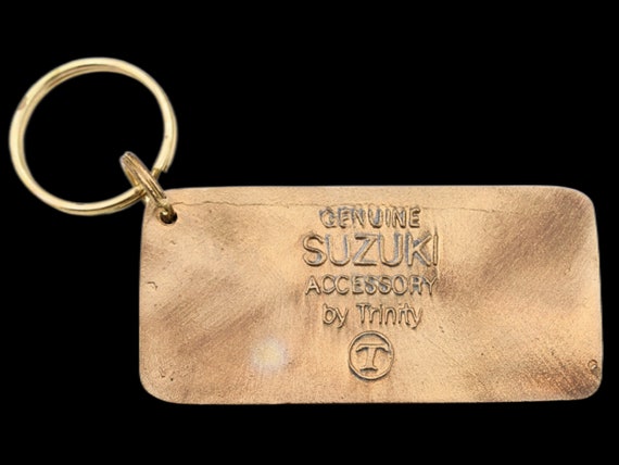 Suzuki Keychain - Solid Brass Official Suzuki License… - Gem
