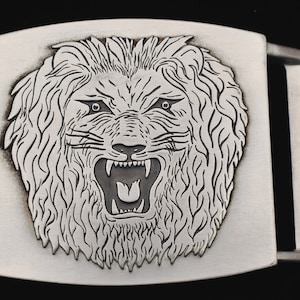 Lion Big Cat Safari Plains Predator 1970s Vintage Pewter Belt Buckle - Etsy