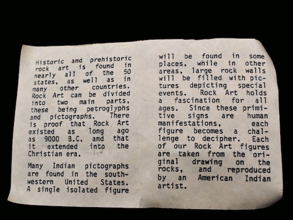 Stick Figure Pipe Rock Art Pictograph Pictogram South… - Gem