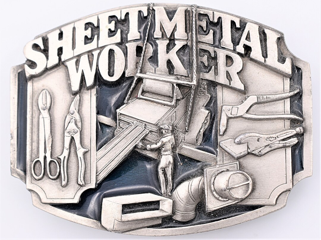 Sheet Metal Workers Trade Craft Profession Vintage Belt Buckle - Etsy