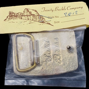 Olive Tree Wood Solid Brass Trinity Buckle Co. Hippie Western Art ...