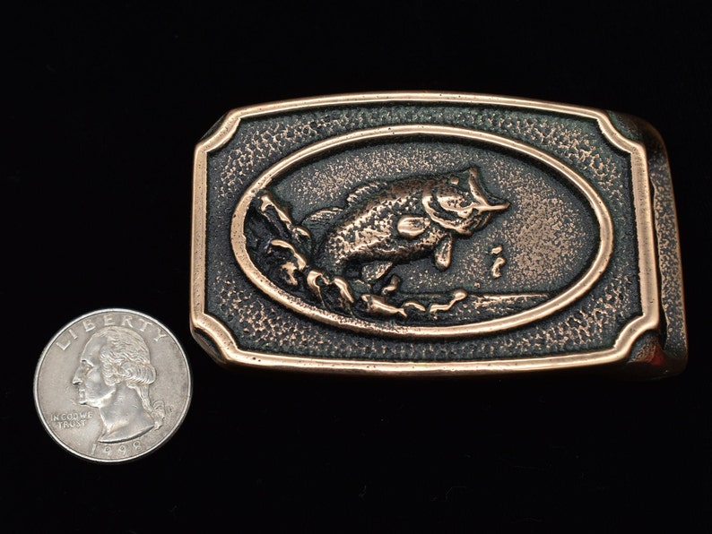 Rare Tech Ether Guild Large Mouth Bass Solid Brass Vintage - Etsy