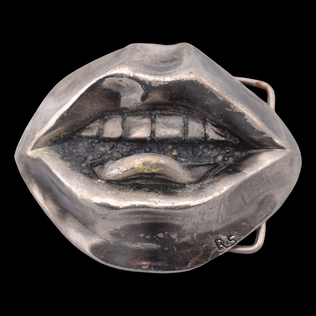 Lips Tongue Jagger Stones Vintage Belt Buckle - Etsy
