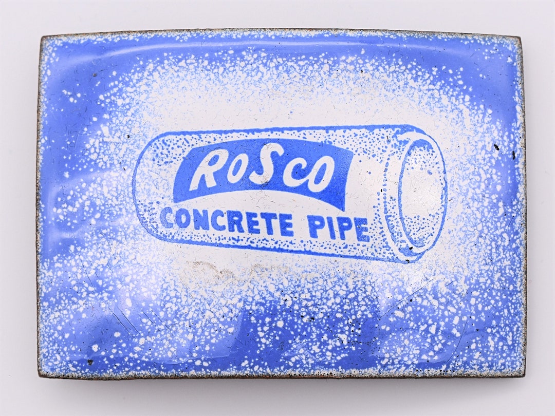 Copper Enamelware Rosco Concrete Pipe Artist Mark Heald - Etsy