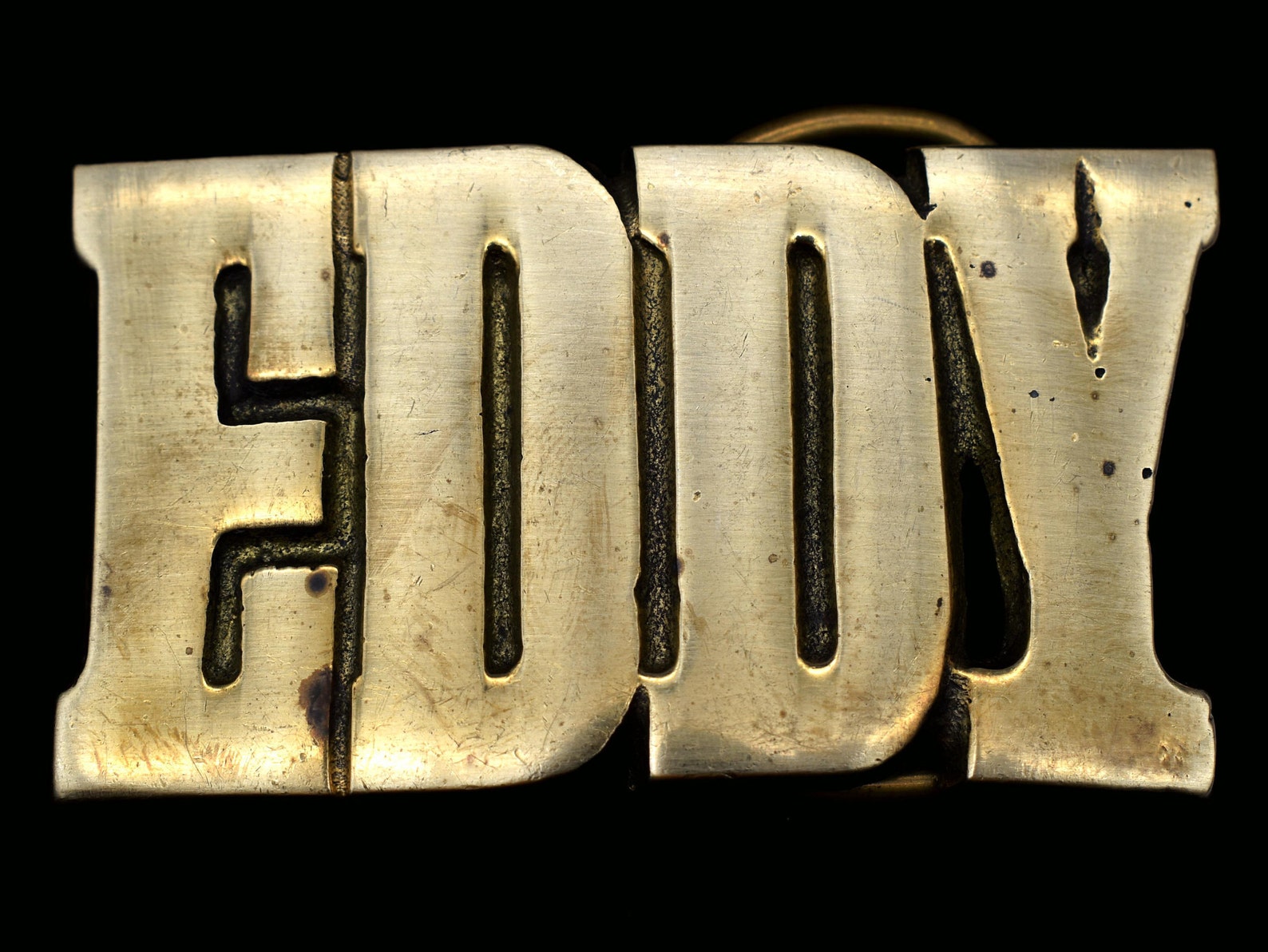 Eddy Name Solid Brass 1970s Vintage Belt Buckle - Etsy