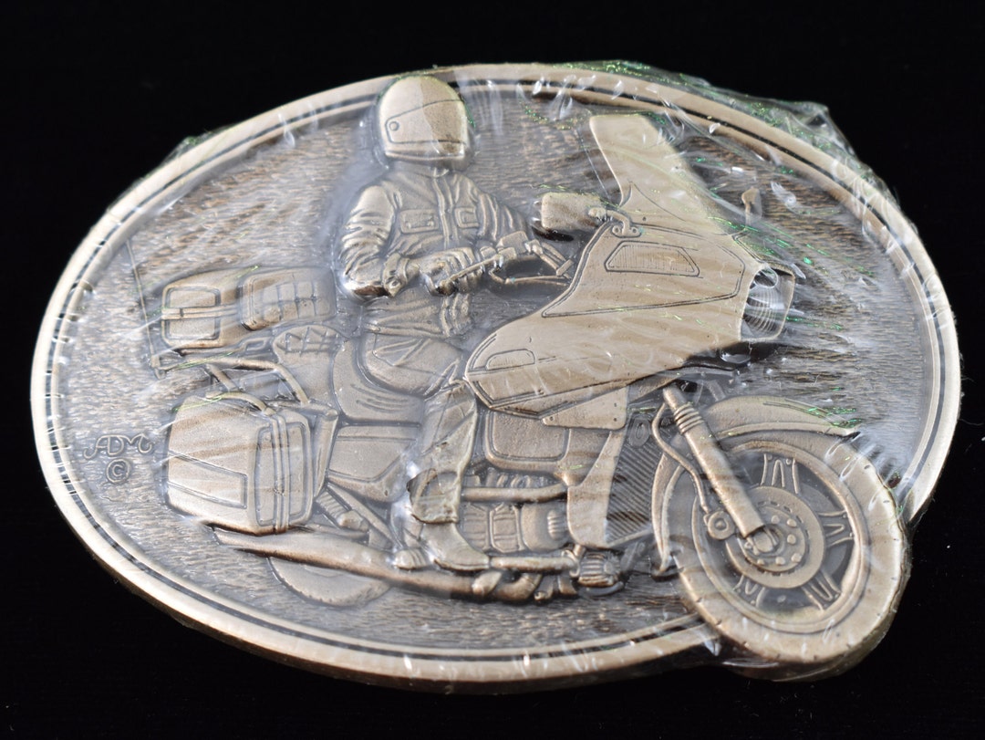 Touring Motorcycle Solid Brass Mint Sealed Vintage Belt Buckle - Etsy