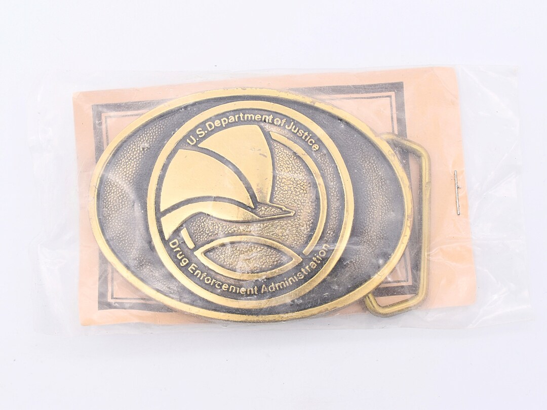 US DOJ DEA Drug Enforcement Administration Solid Brass 1970s 1980s ...