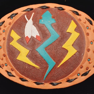 Snake Lightning Bolt Southwestern Style Artwork Feather Dreamcatcher ...