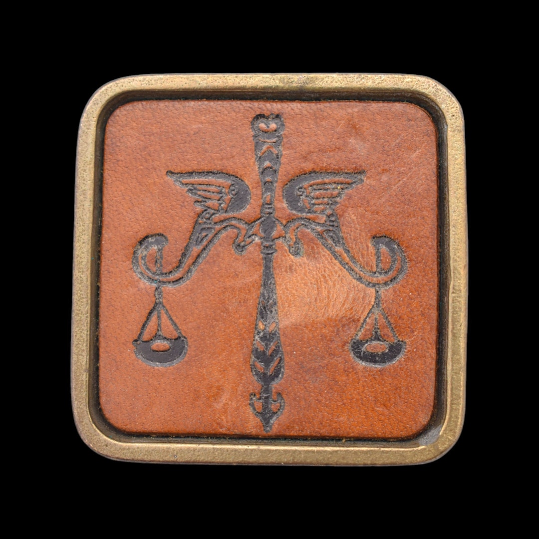 1970s Libra Horoscope Solid Brass Made in USA Vintage Belt Buckle - Etsy