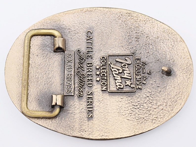Maine Anjou Cattle Breed Tony Lama Solid Brass Vintage Belt Buckle - Etsy