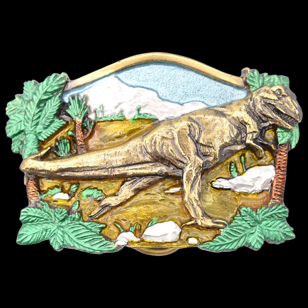 T-rex Tyrannosaurus Dinosaur Jurassic Vintage Belt Buckle - Etsy