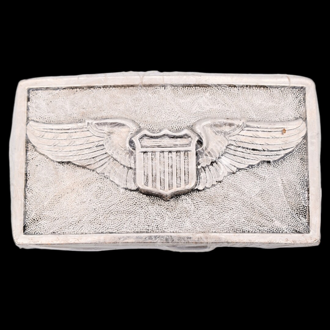 Air Force Pilot AAF Wings Badge 1980s Vintage Belt Buckle - Etsy