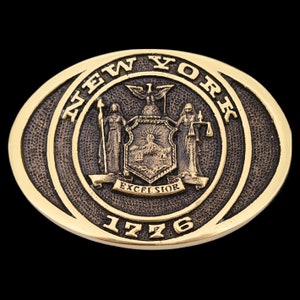 New York State Belt Buckle - Etsy
