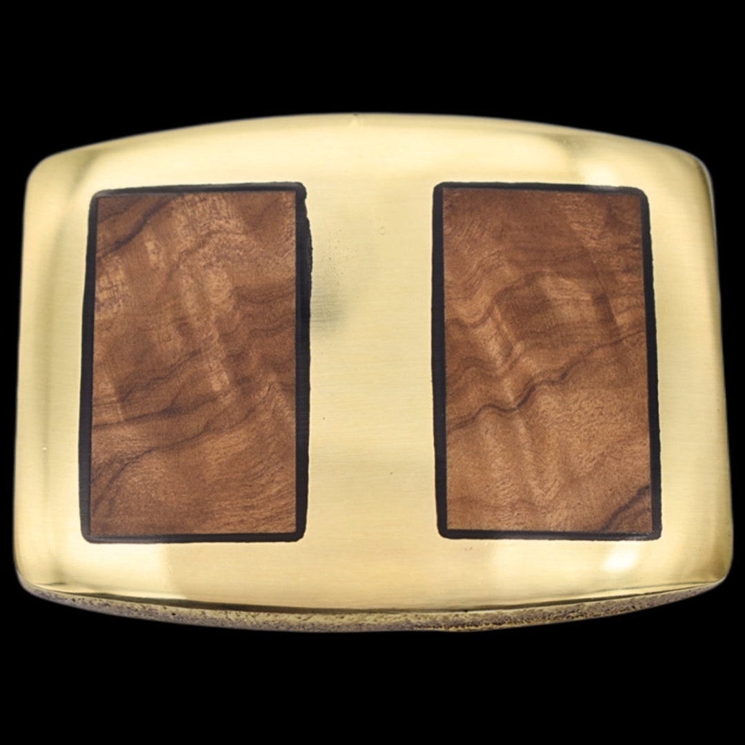Olive Tree Wood Solid Brass Trinity Buckle Co. Hippie Western Art ...