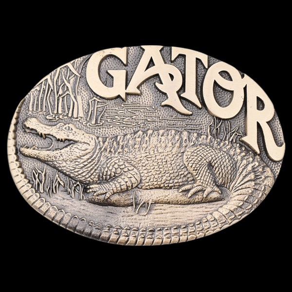 Gator Belt Buckle - Etsy