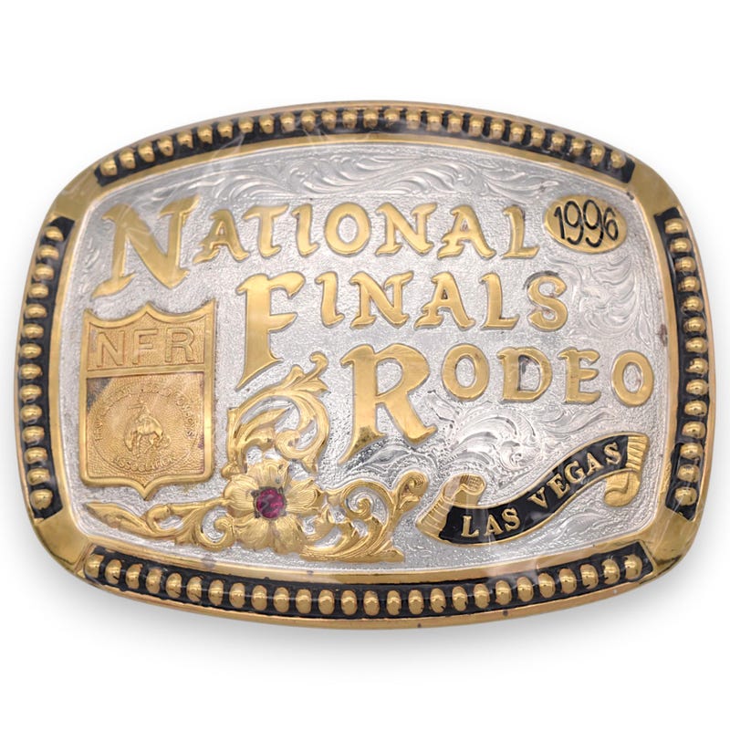 Vintage Western Nfr Buckle - Etsy