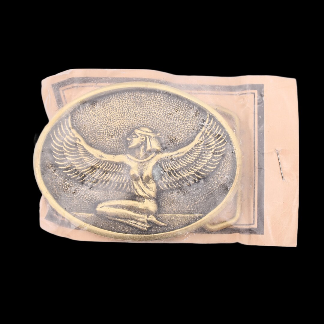 Solid Brass Egyptian Isis Deity God BTS 1970s Vintage Belt Buckle - Etsy