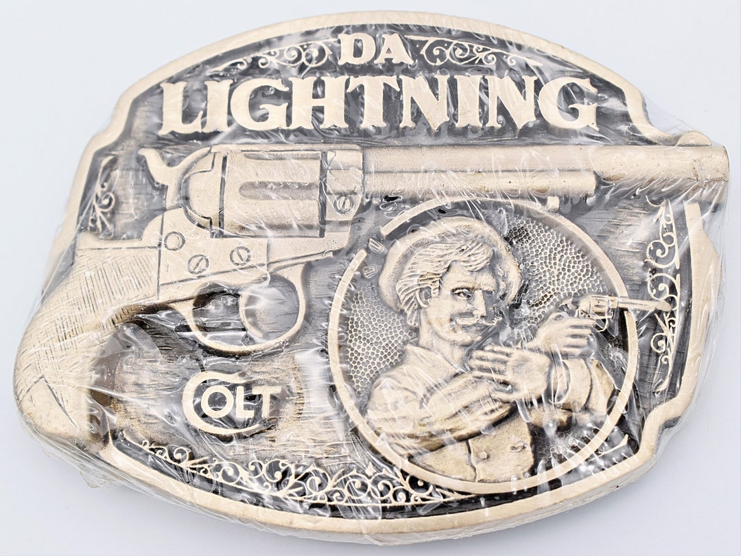 DA Lightning Colt Revolver Pistol Award Design Medals Solid Brass ...
