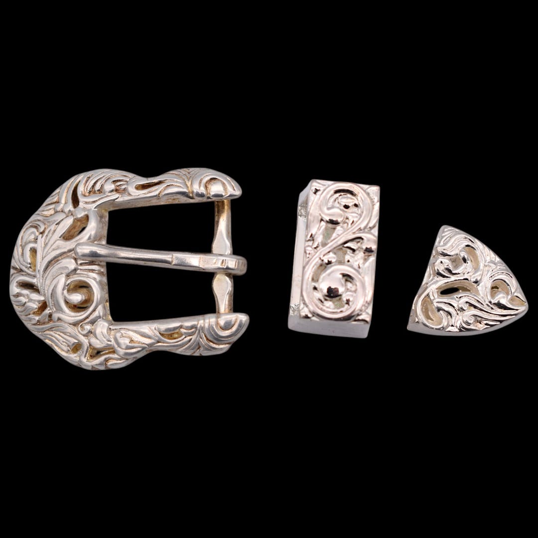 3-piece 1980s Ranger Silver Plate Small Vintage Belt Buckle Set - Etsy