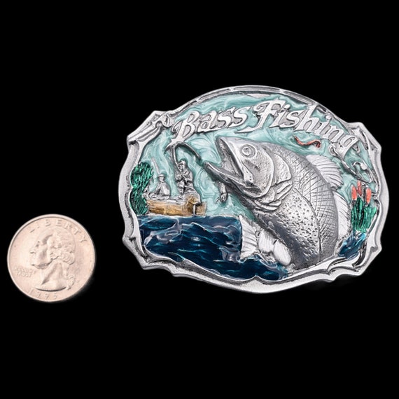 Bass Fishing Belt Buckle - Gem