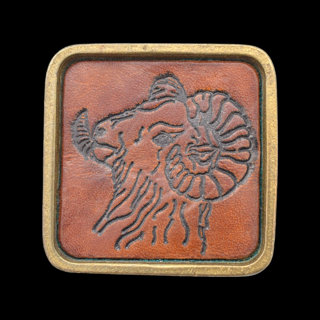 1970s Aires Horoscope Solid Brass Made in USA Vintage Belt Buckle - Etsy