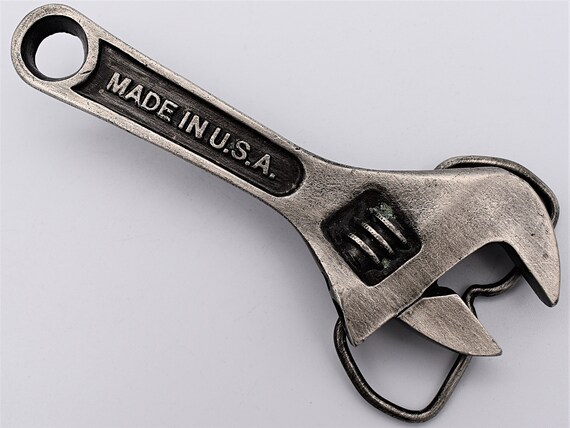Spanner Crescent Wrench 1980s Vintage Belt Buckle | Etsy