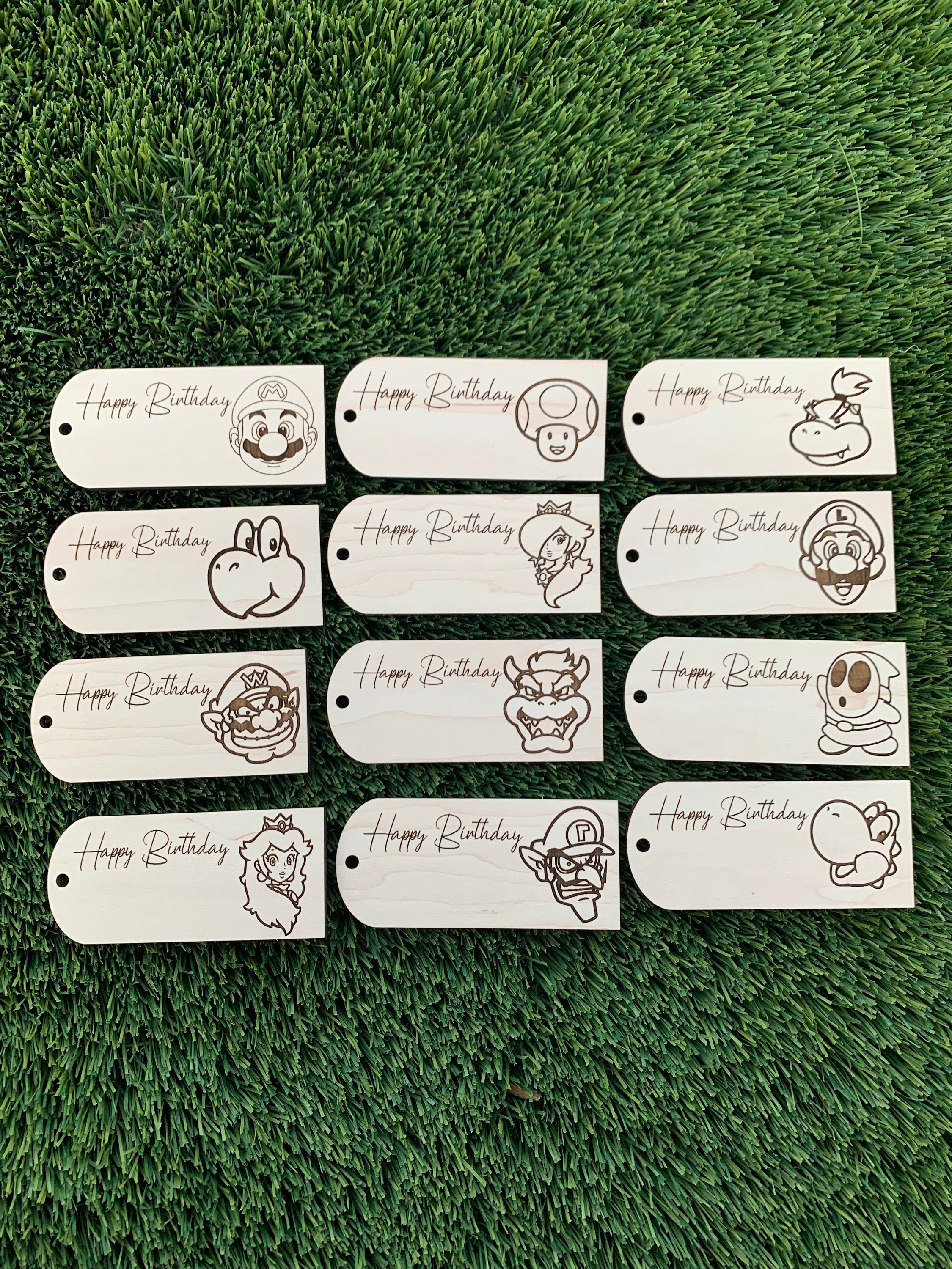 Super Mario | Bowser Gift Tag | Birthday Tag | Personalized | Princess ...