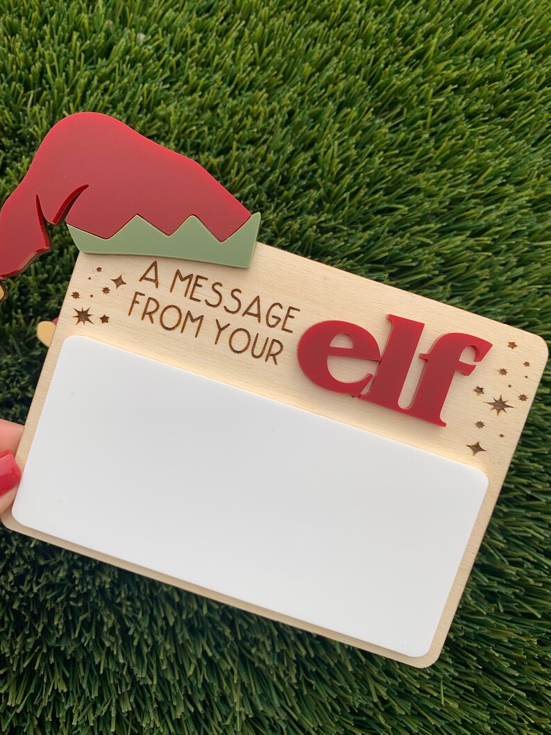 Elf Message Board | Elf Decor | Reusable Elf Prop | Elf Surveillance ...