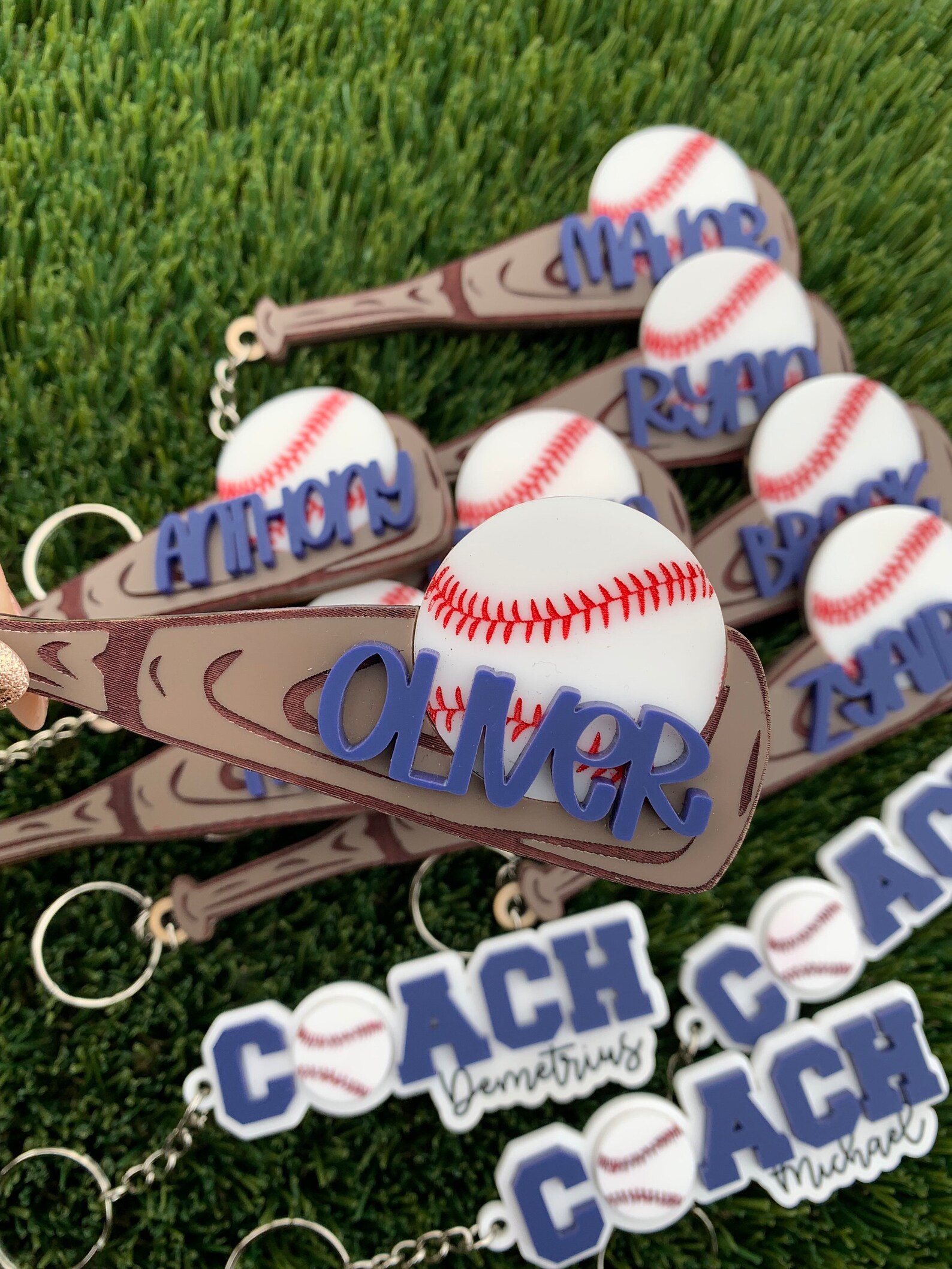 Baseball Bag Tag | Personalized Bag Tag | Baseball Keychain | Coach’s ...
