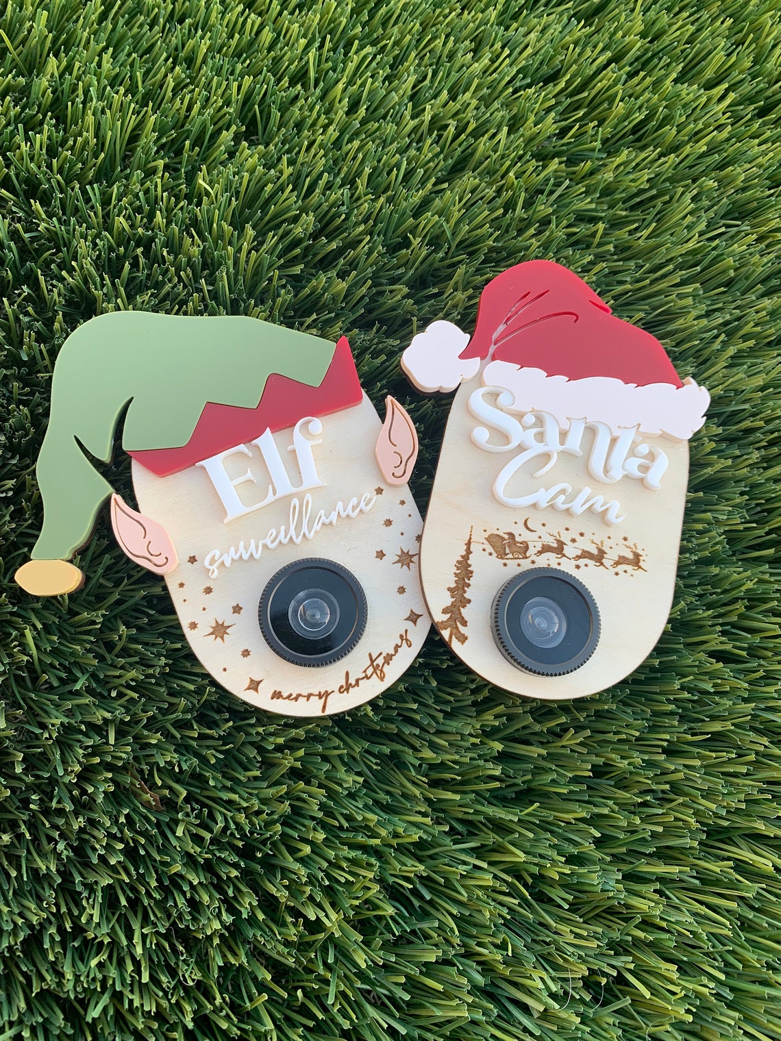 Santa Cam | Elf Cam | Christmas Tree Ornament - Etsy