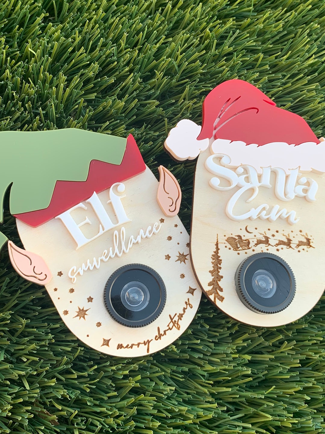 Santa Cam | Elf Cam | Christmas Tree Ornament - Etsy