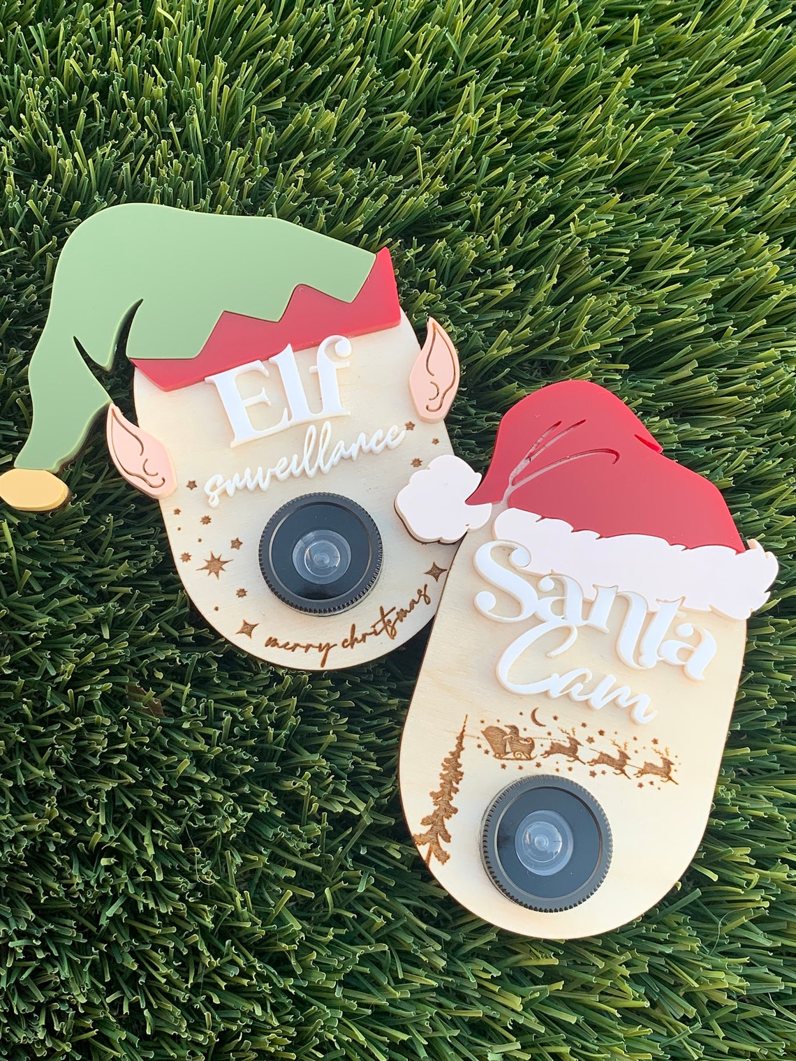 Santa Cam | Elf Cam | Christmas Tree Ornament - Etsy