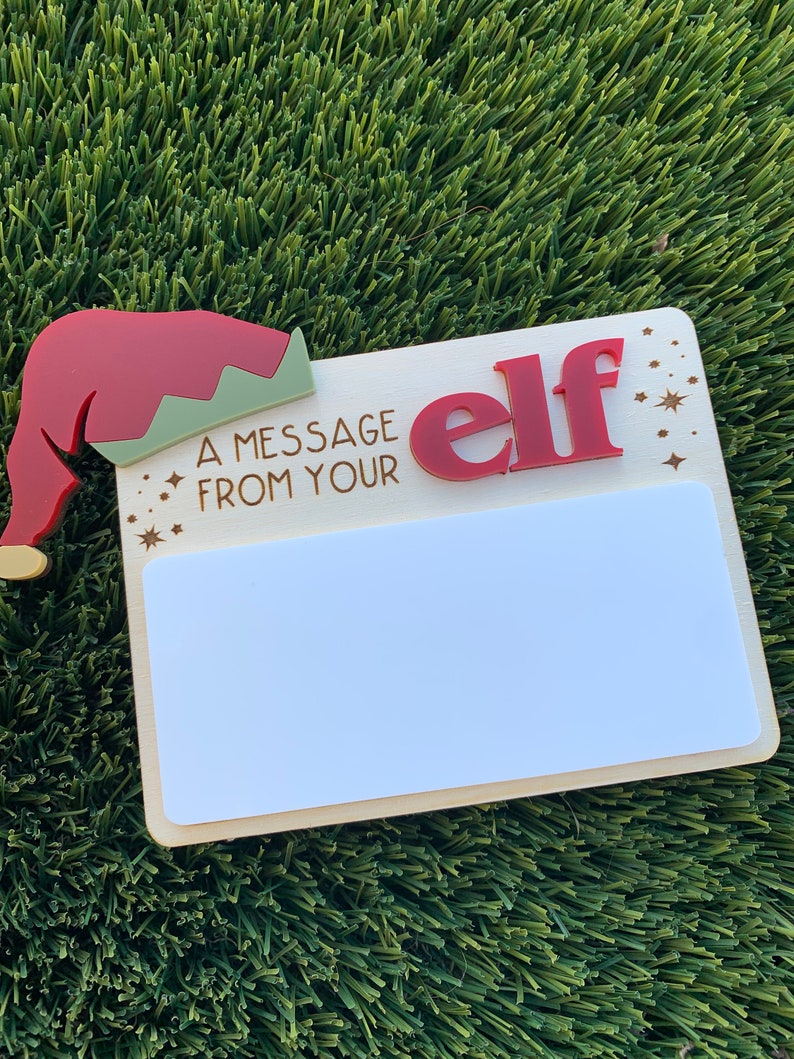 Elf Message Board | Elf Decor | Reusable Elf Prop | Elf Surveillance ...