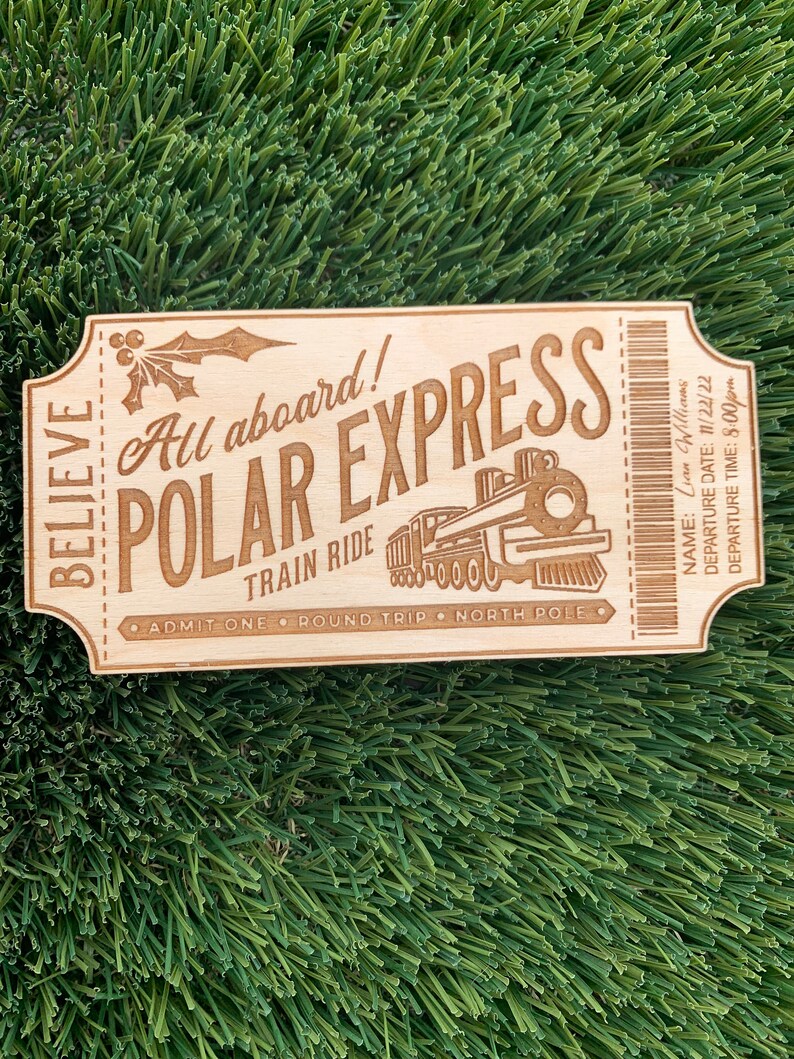 Polar Express Ticket the Polar Express Train Tickets Perfect for ...