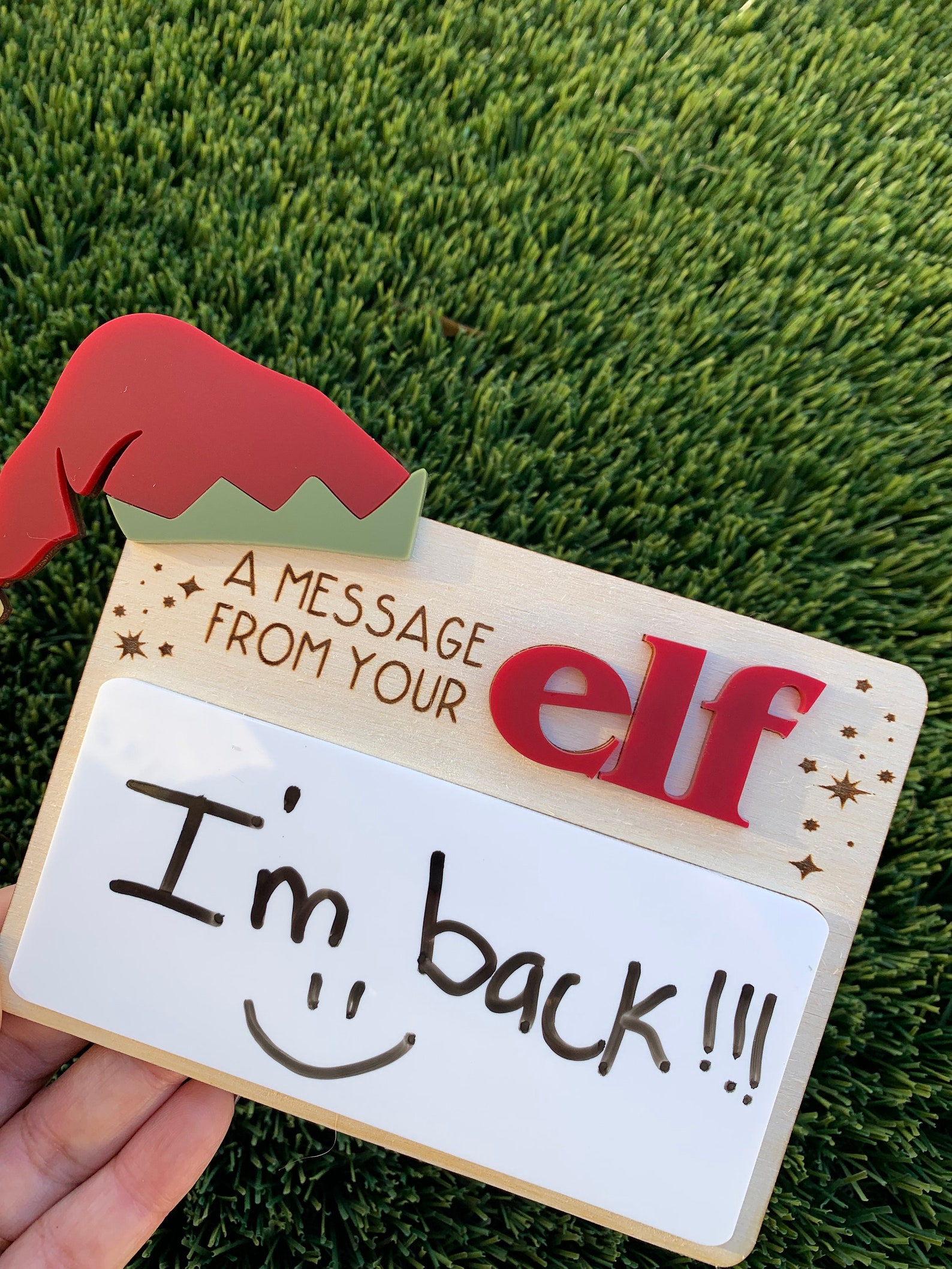 Elf Message Board | Elf Decor | Reusable Elf Prop | Elf Surveillance ...
