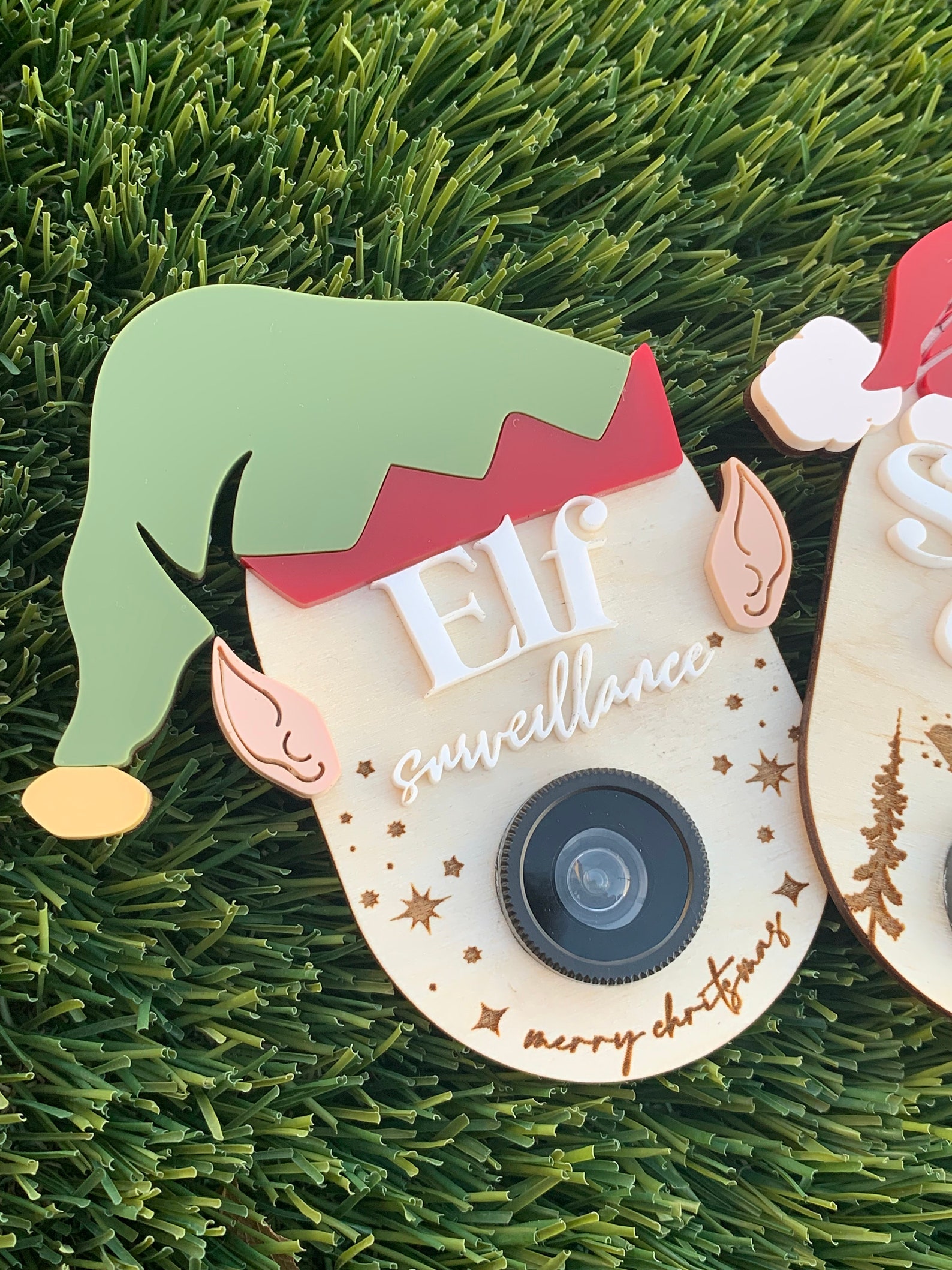 Santa Cam | Elf Cam | Christmas Tree Ornament - Etsy