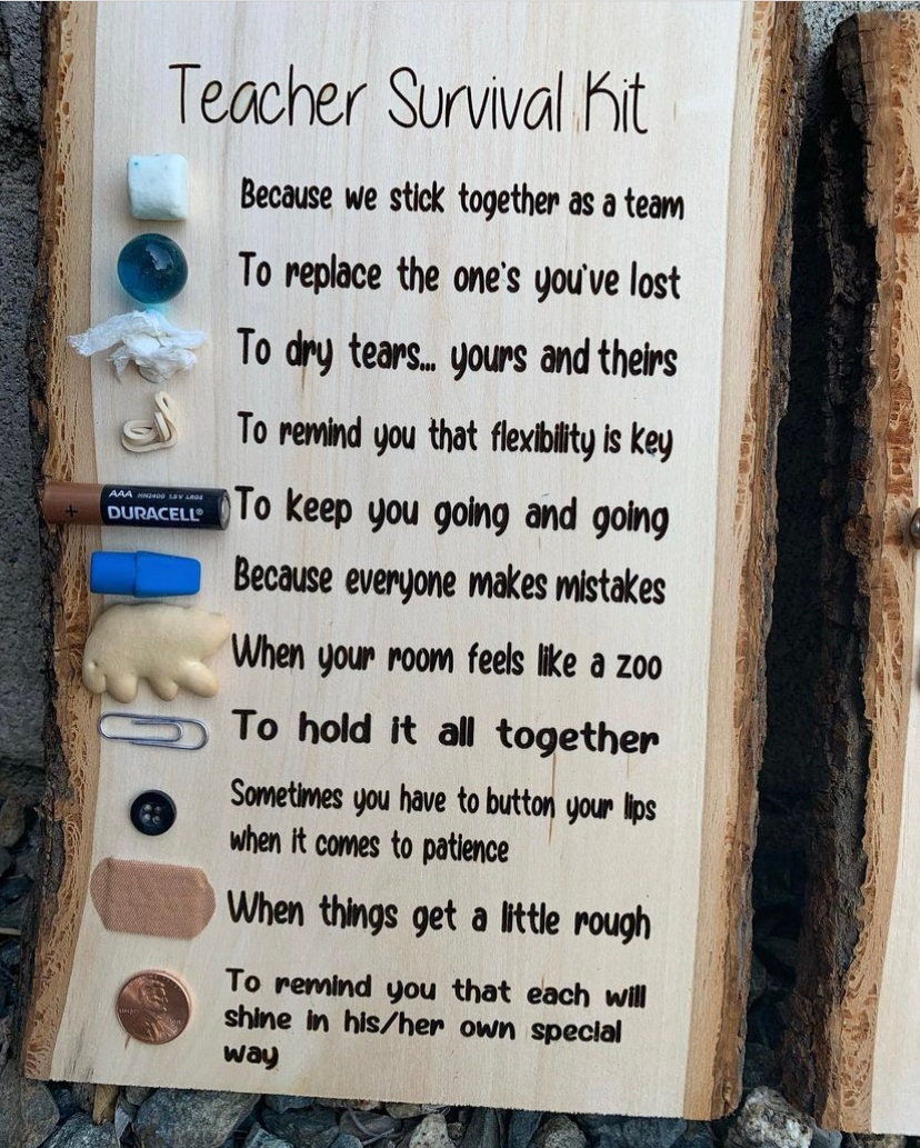 Teacher Survival Kit | Teacher Gift | Teacher Appreciation - Etsy