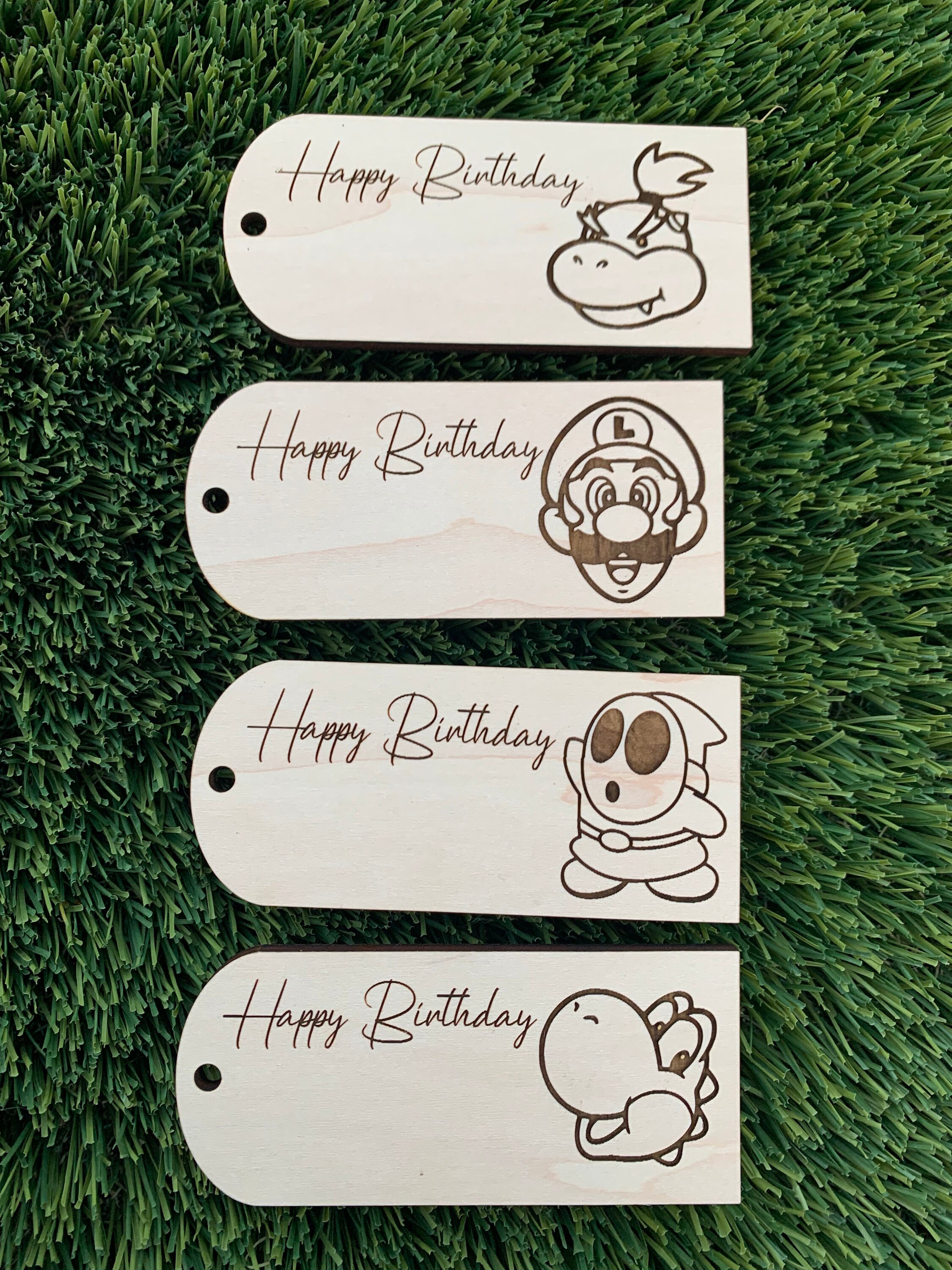 Super Mario | Bowser Gift Tag | Birthday Tag | Personalized | Princess ...