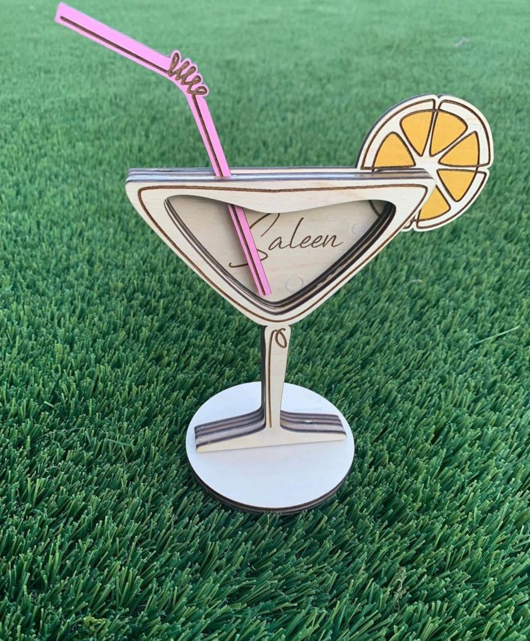 Cocktail Glass Gift Card Holder | Money Holder Gift | - Etsy